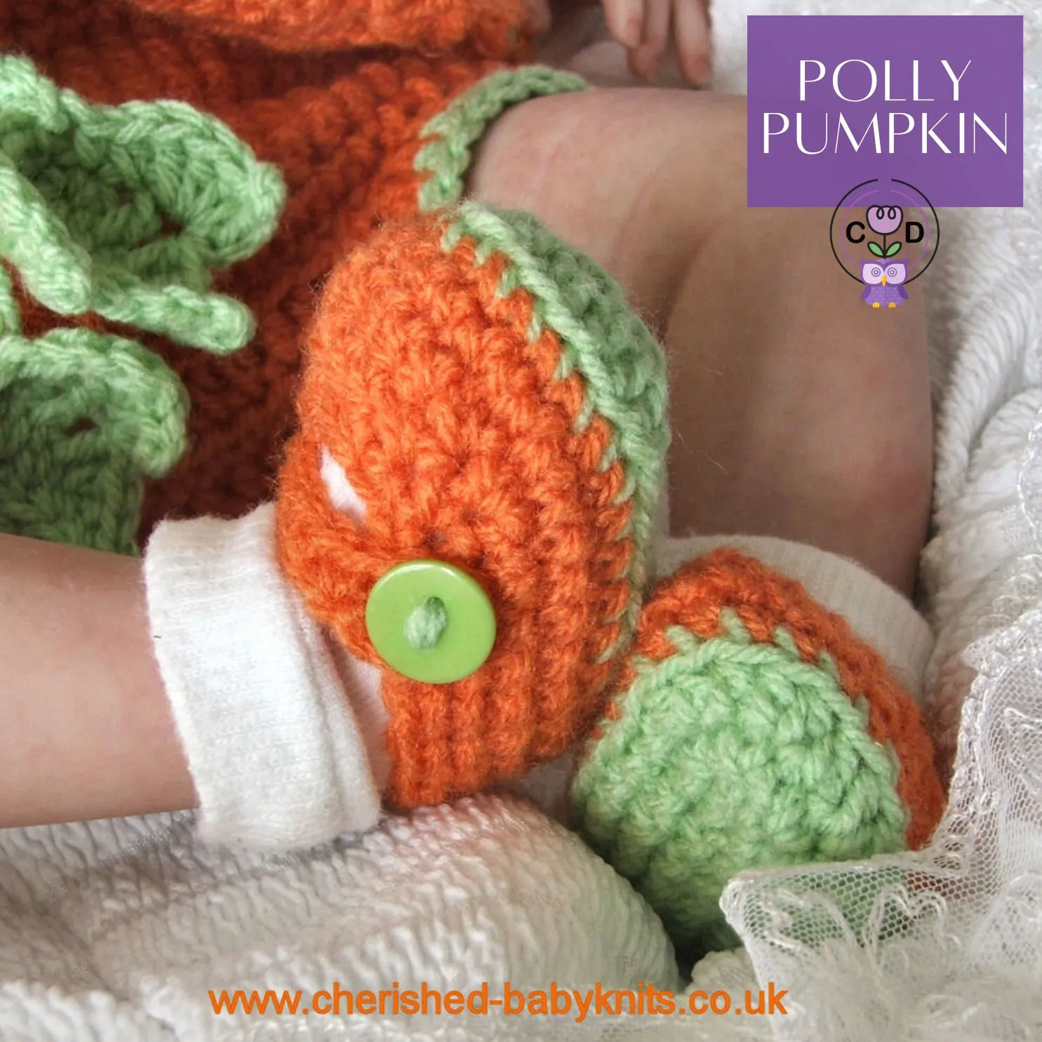 Polly Pumpkin Baby Matinee Crochet Pattern Tutorials for Download